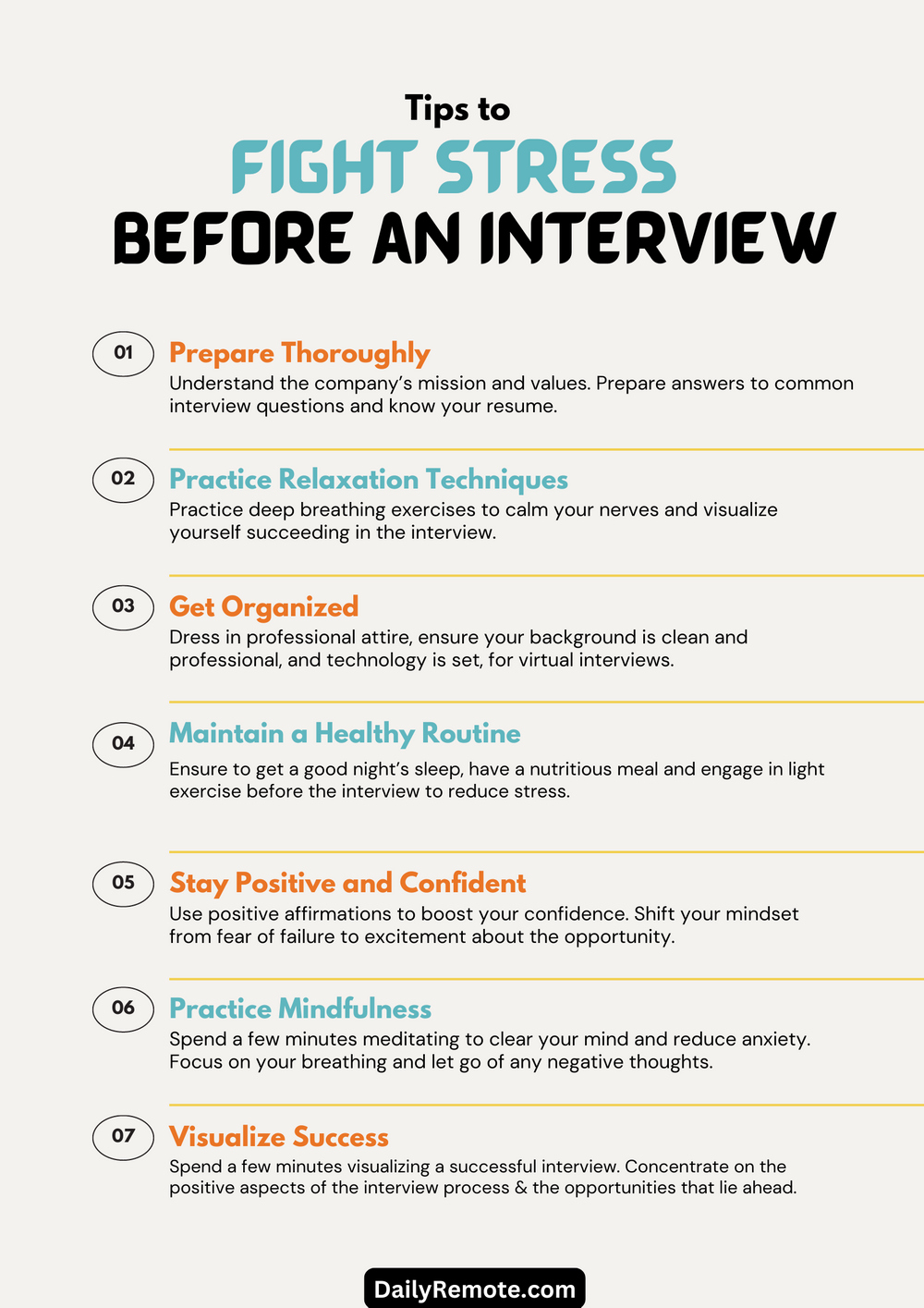 How to Handle Job Interview Stress